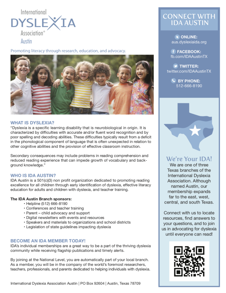 IDA Austin Information Sheet - IDA Austin