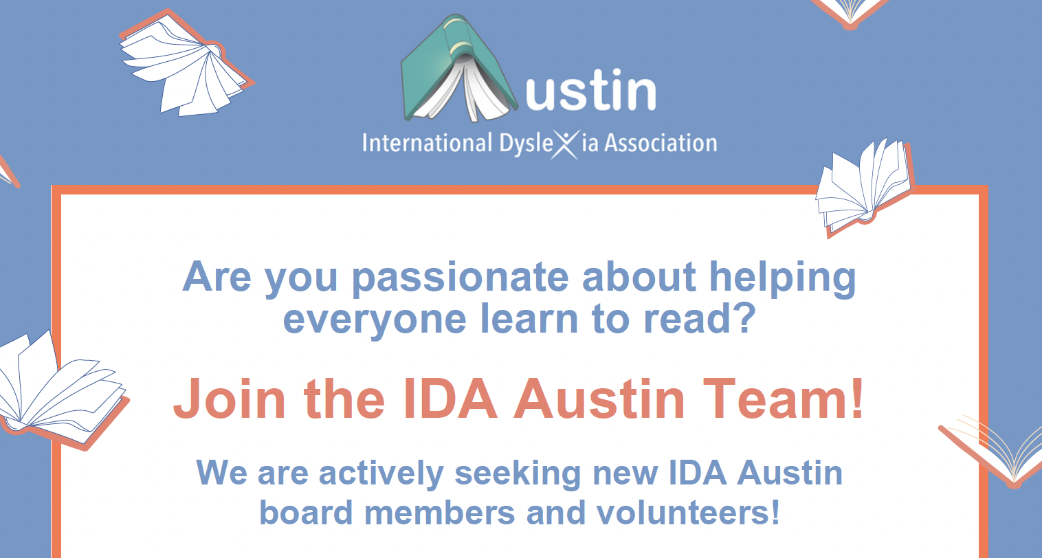 Seeking new board members and volunteers! - IDA Austin